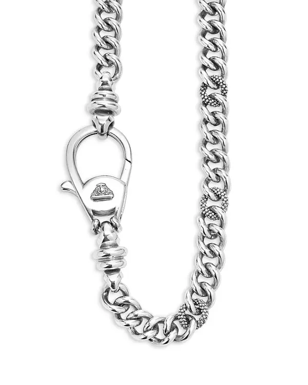 Lagos Sterling Anthem Curb Link Chain - Silver