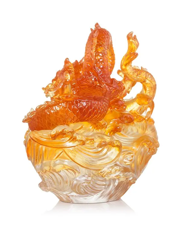 LIULI True Believer Auspicious Joy Crystal Sculpture