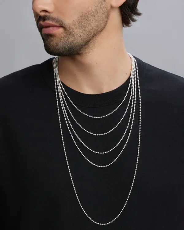 Lagos Sterling Anthem Ball Chain Necklace