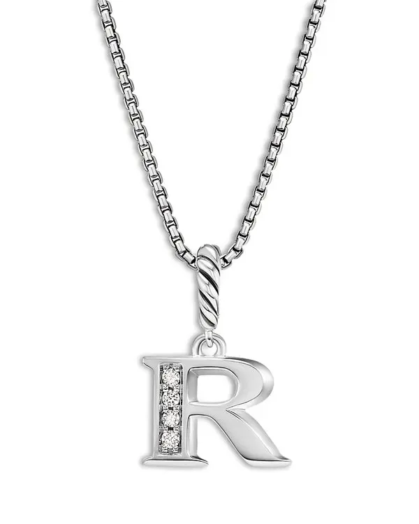 David Yurman Initial Pendant Necklace - R