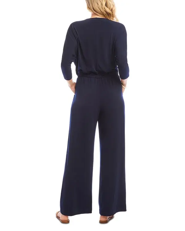 Karen Kane Crossover Neck Jumpsuit
