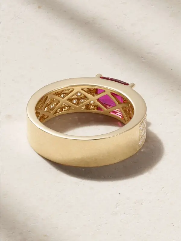 ANITA KO 18-karat Gold, Ruby And Diamond Ring