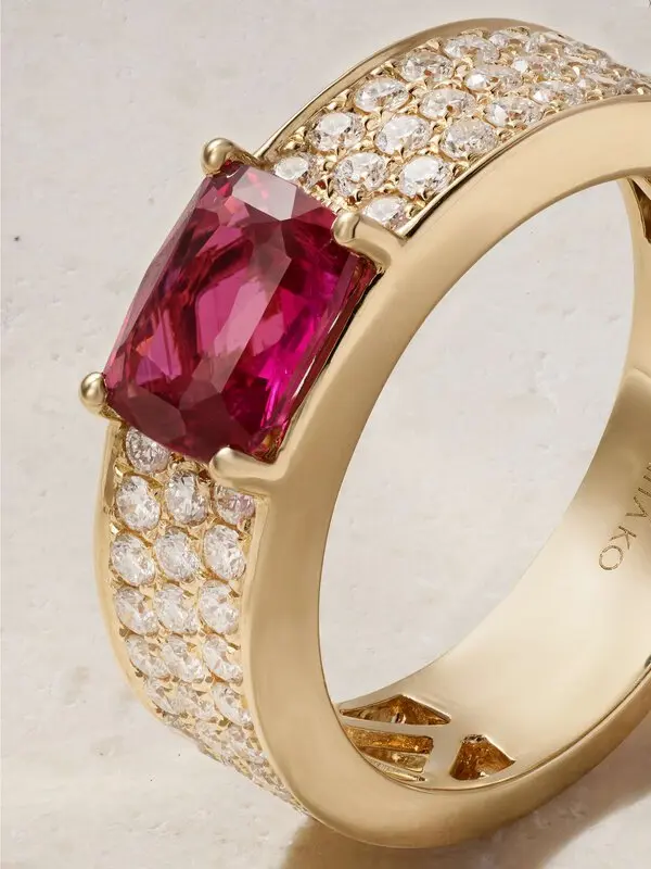 ANITA KO 18-karat Gold, Ruby And Diamond Ring
