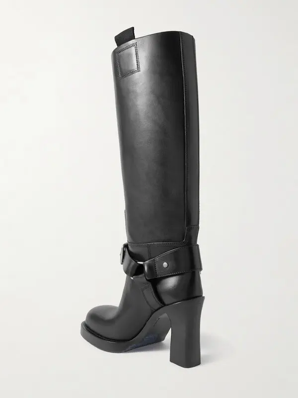 Burberry Leather Knee Boots