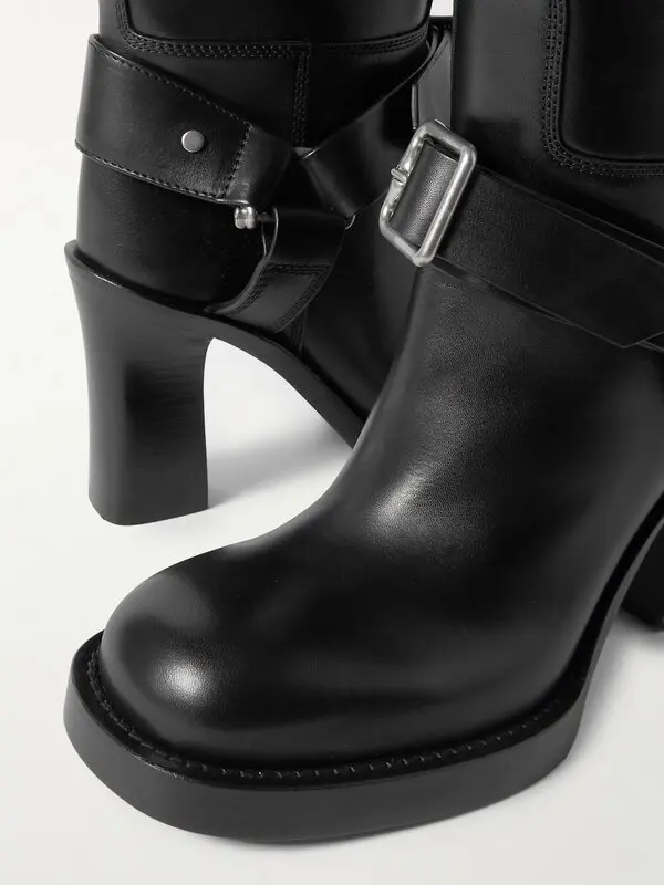 Burberry Leather Knee Boots