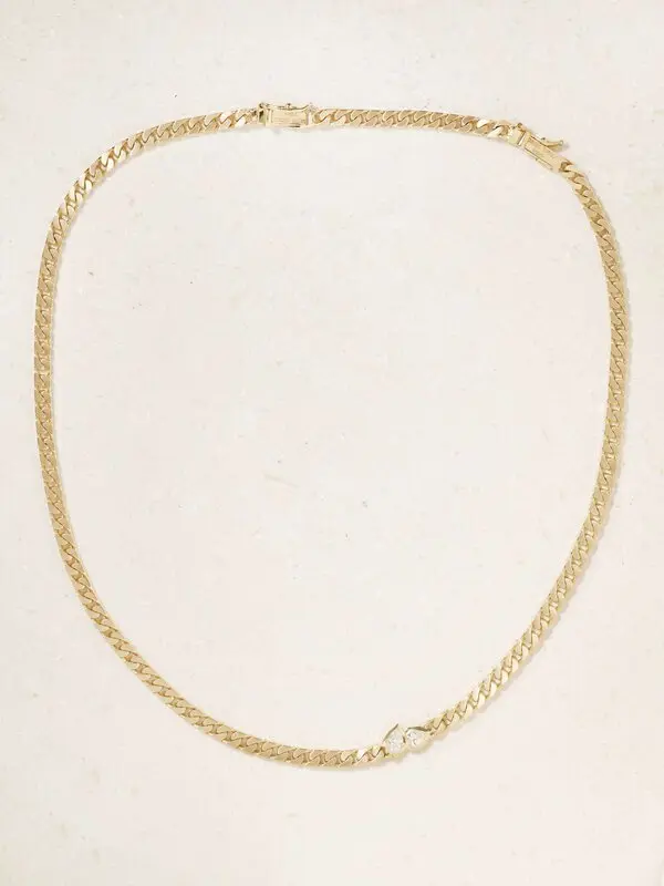 JADE TRAU Poppy 18-karat Diamond Necklace