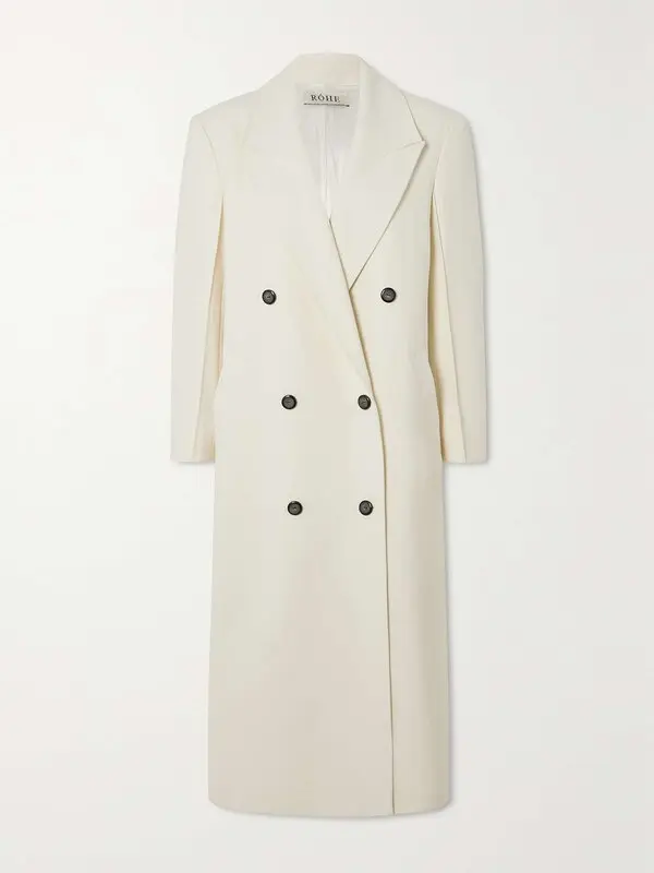 RÓHE Oversized Double-breasted Woven Coat