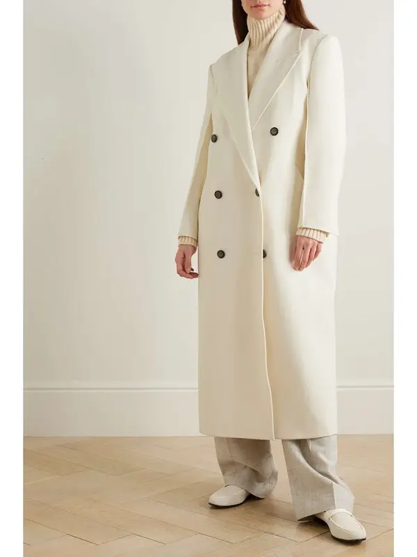 RÓHE Oversized Double-breasted Woven Coat