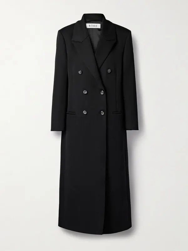 RÓHE Double-breasted Wool-twill Coat