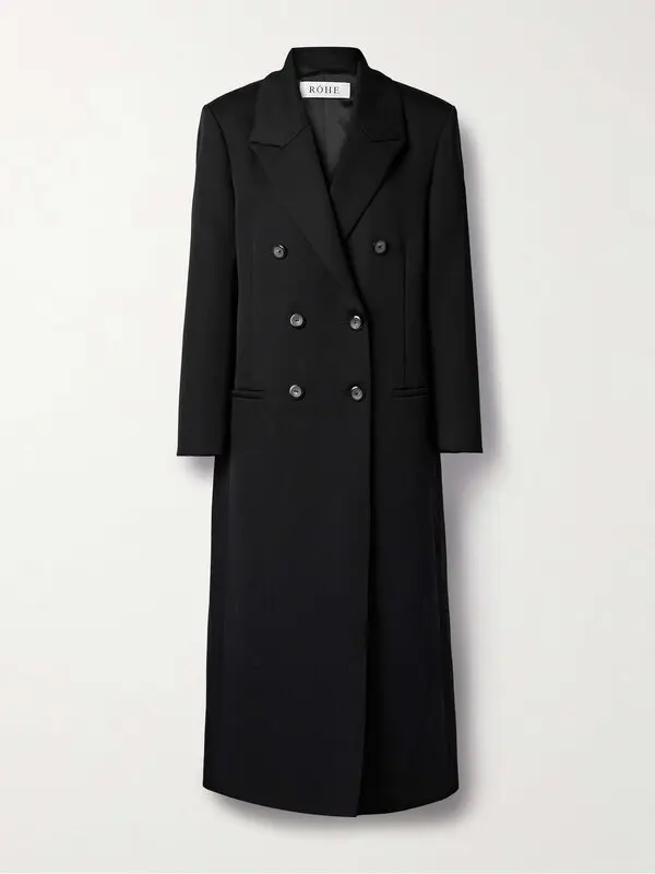 RÓHE Double-breasted Wool-twill Coat