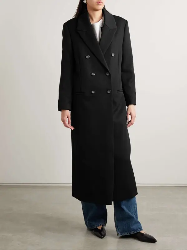 RÓHE Double-breasted Wool-twill Coat
