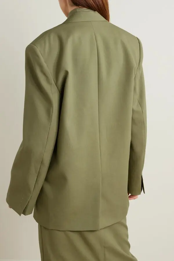 RÓHE Oversized Grain De Poudre Wool Blazer