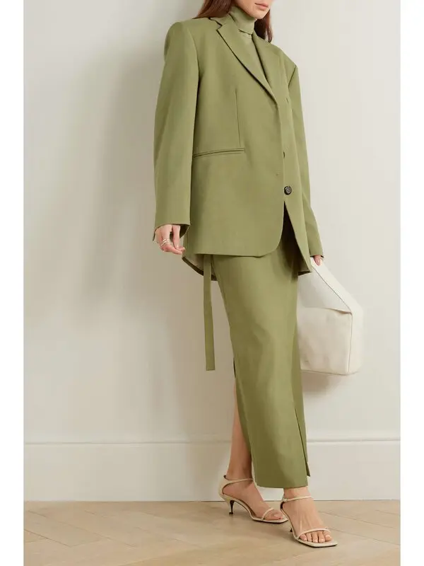 RÓHE Oversized Grain De Poudre Wool Blazer