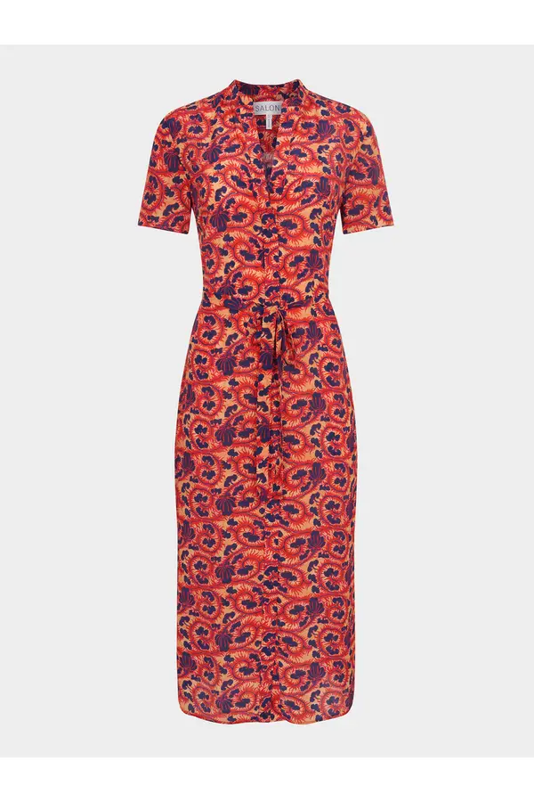 slim fit dress slacks Donna Twist Front Tiered Maxi Dress main image 0