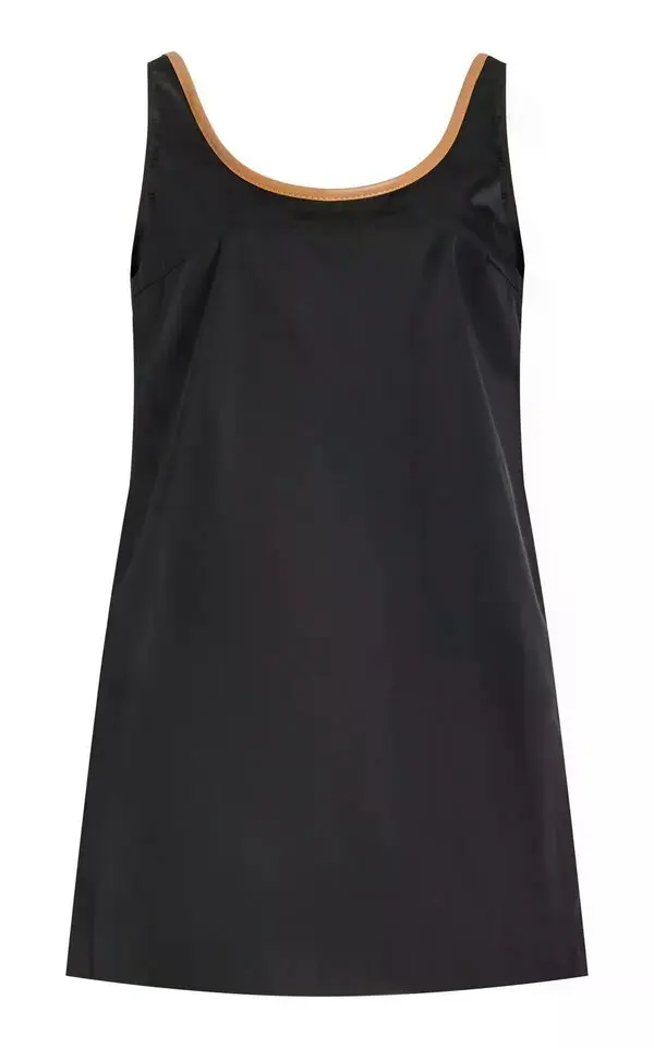Prada Re-nylon A-line Mini Dress - Black