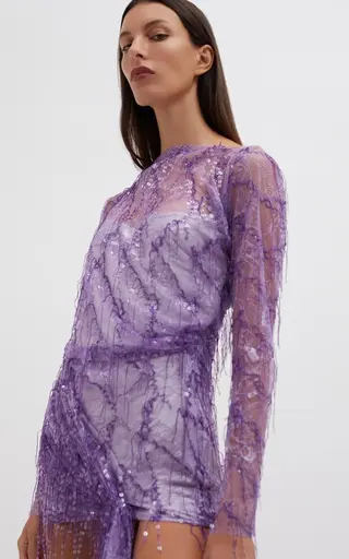 christopher esber asymmetric lace mini dress Christopher Esber main image 1