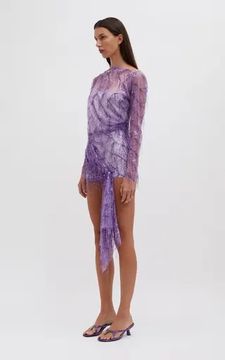 christopher esber asymmetric lace mini dress Lita | Leopard Print Twisted Asymmetric Maxi Dress