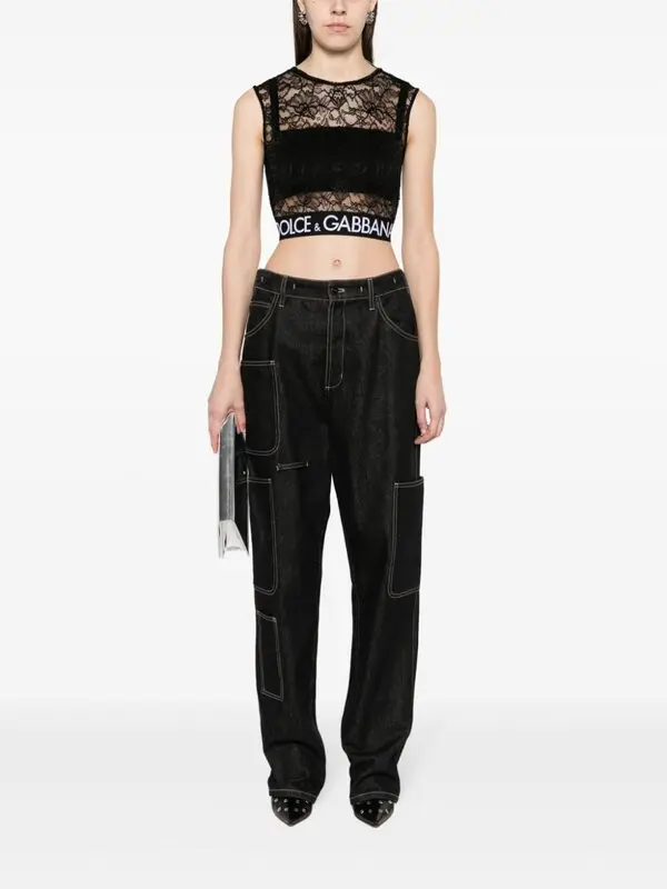 Dolce & Gabbana Lace Crop Top