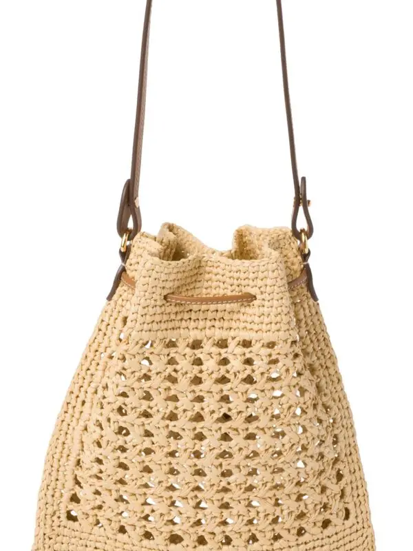 Miu Miu Woven Raffia Mini Bag