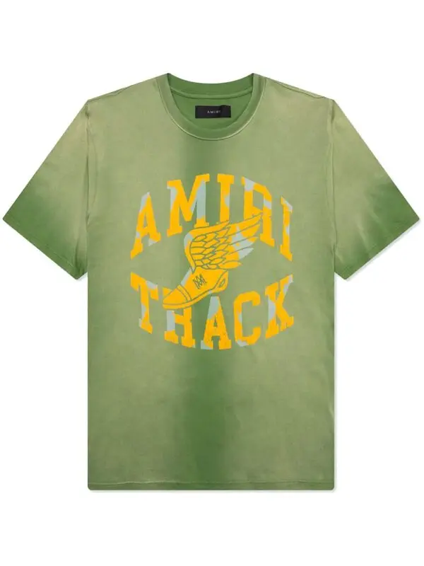 Amiri Track Logo-print Cotton T-shirt