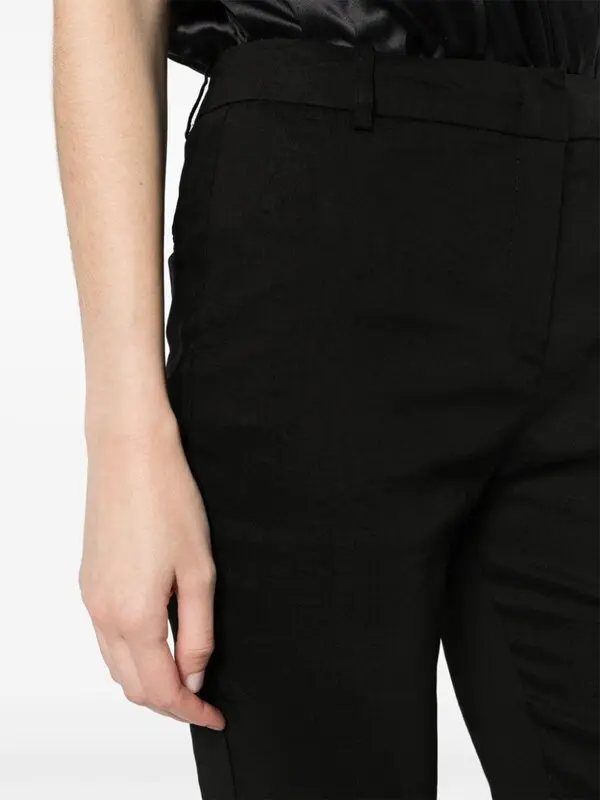 Pinko Bello Mid-waist Cigarette Trousers - Black