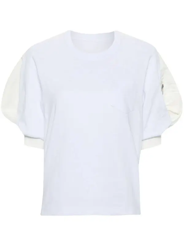 Sacai Puff-sleeved T-shirt - White