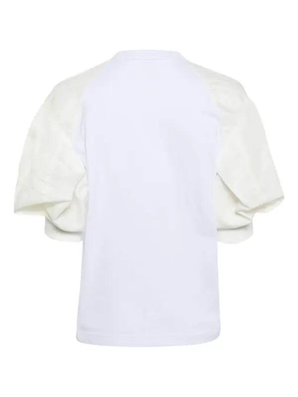 Sacai Puff-sleeved T-shirt - White