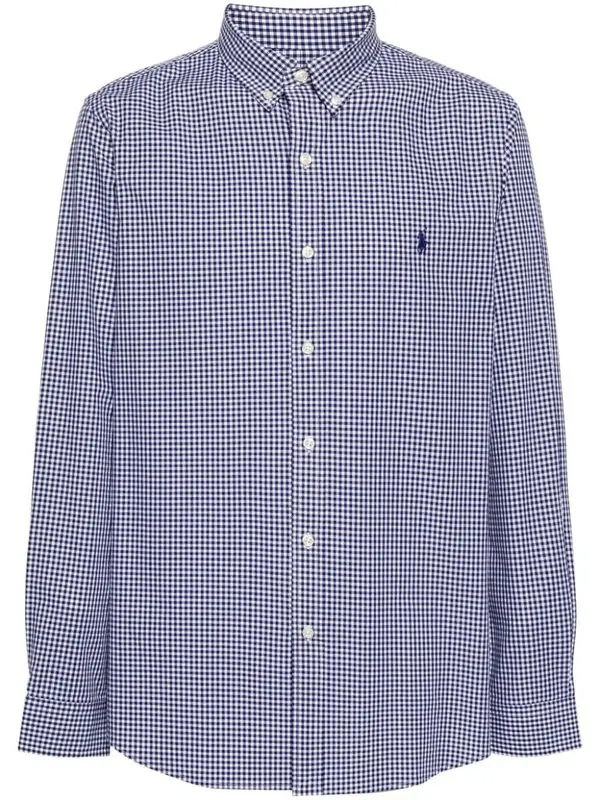 Polo Ralph Lauren Gingham Cotton Shirt - Blue