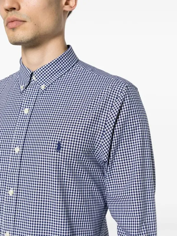 Polo Ralph Lauren Gingham Cotton Shirt - Blue