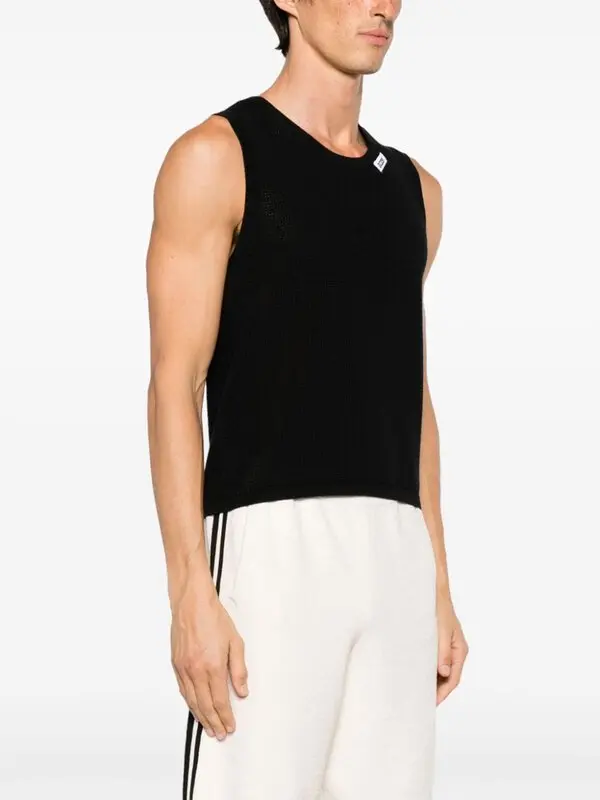 Gcds Waffle-knit Sleeveless Jumper