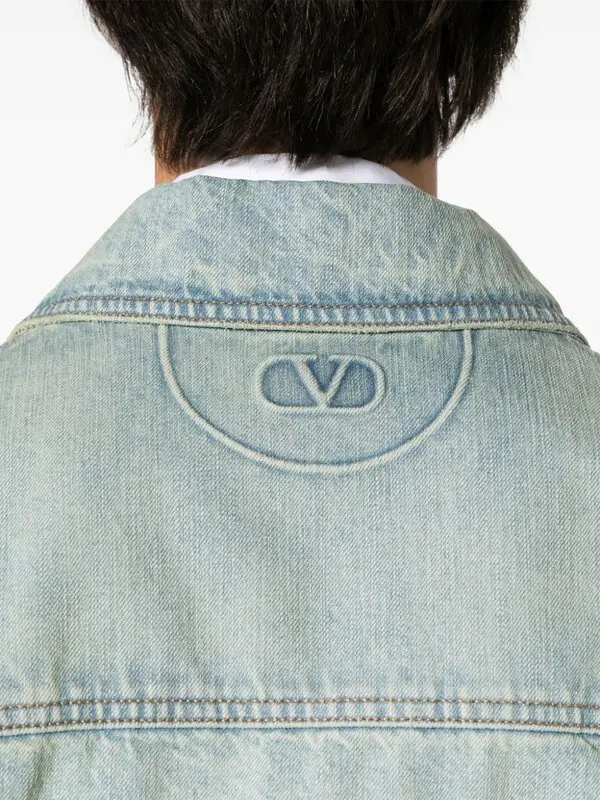 Valentino Garavani Logo-embossed Denim Jacket