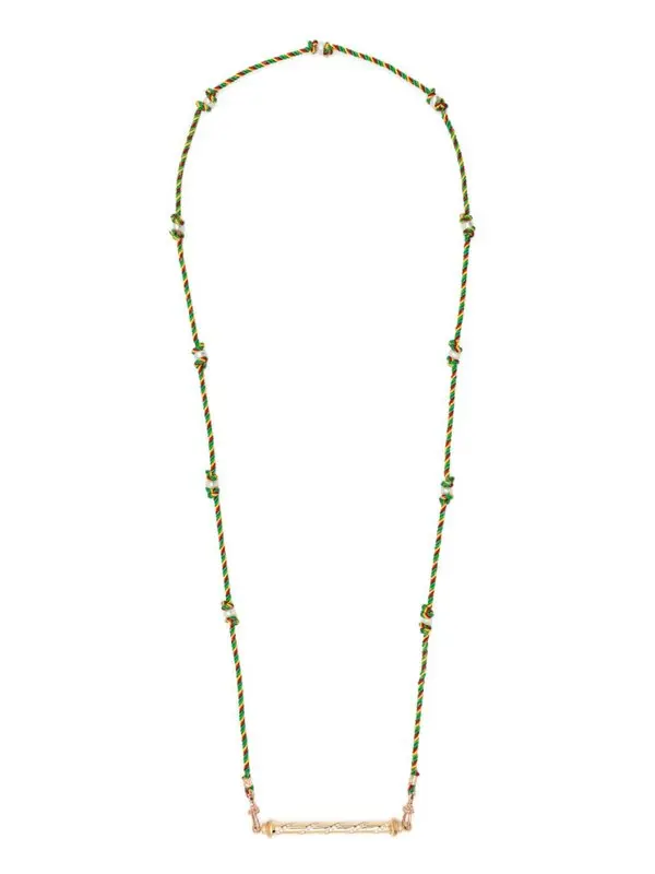 MARIE LICHTENBERG 18kt Yellow Diamond And Pearl Necklace - Gold
