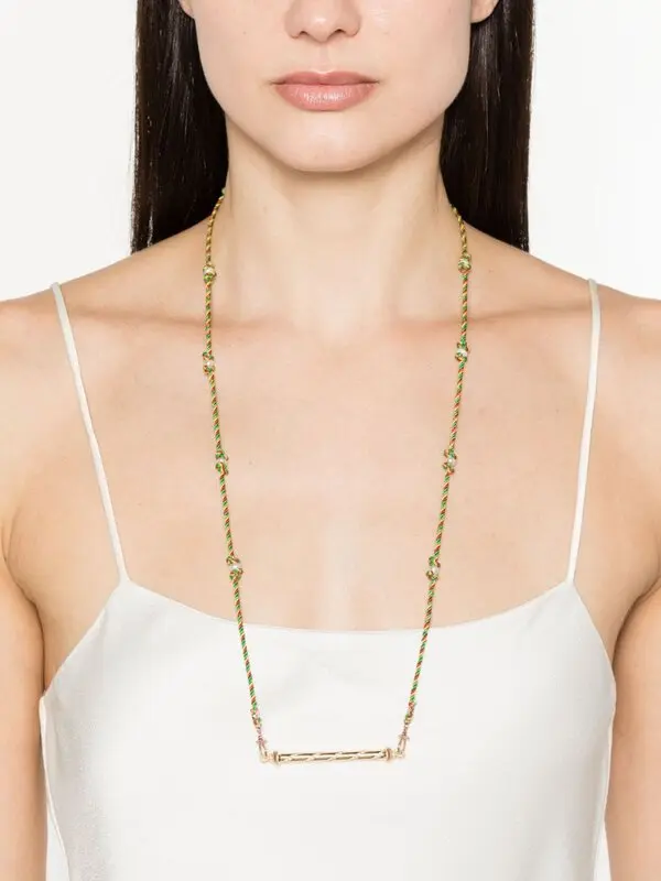 MARIE LICHTENBERG 18kt Yellow Diamond And Pearl Necklace - Gold