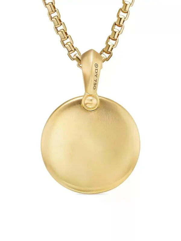 David Yurman 18kt Yellow Petrus Wolf Amulet