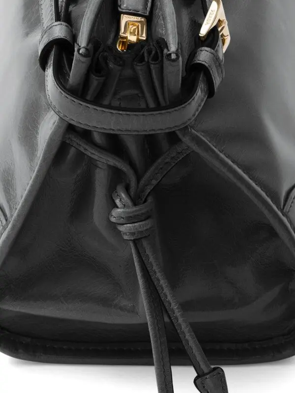 Prada Bonnie Medium Leather Handbag - Black