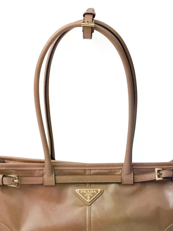 Prada Bonnie Medium Tote Bag - Brown