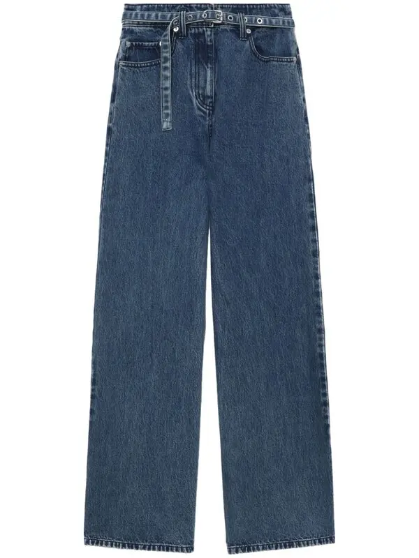 3.1 Phillip Lim Belted Wide-leg Jeans