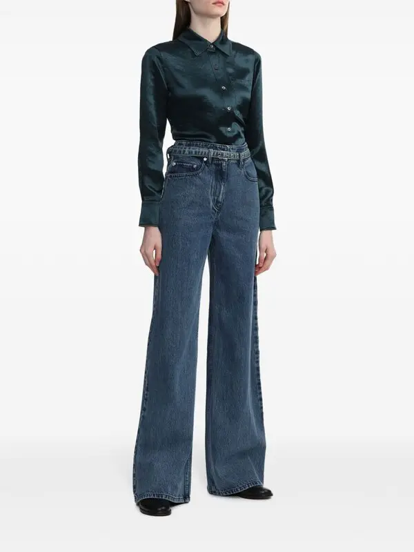 3.1 Phillip Lim Belted Wide-leg Jeans