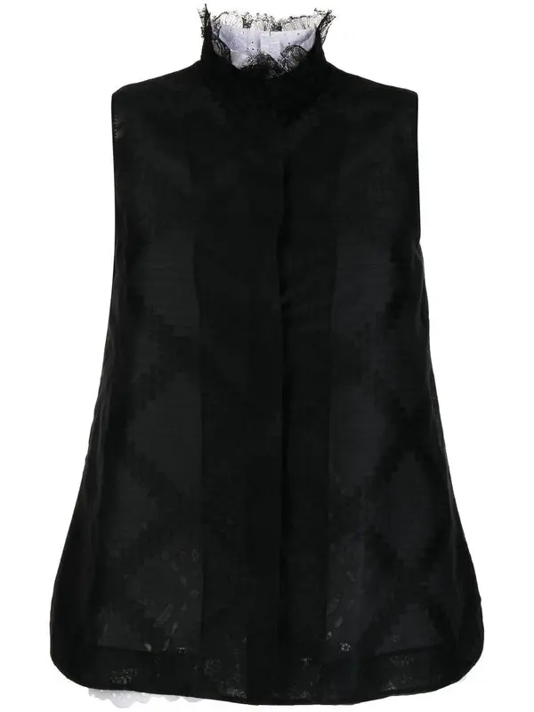 Shiatzy Chen Lace-trim Shirt