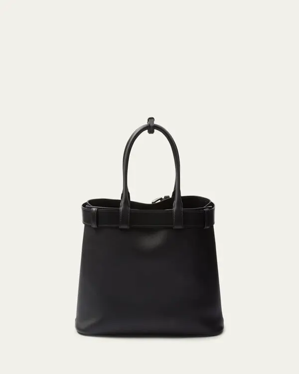 Prada Grain Leather Top-handle Bag - Nero