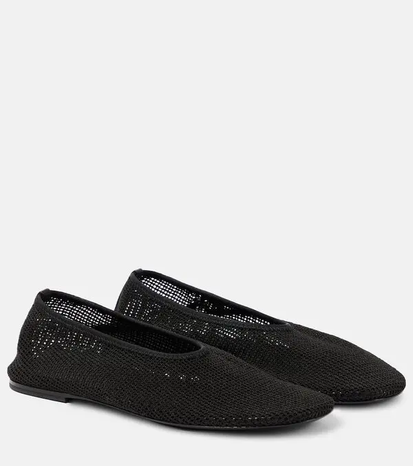 Khaite Maiden Fishnet Ballet Flats