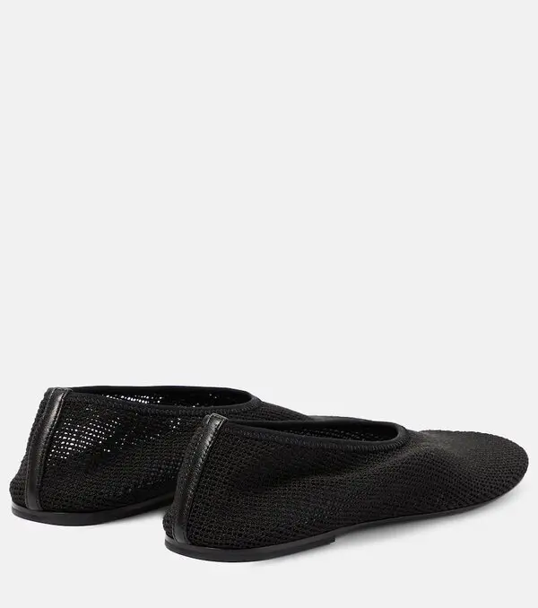 Khaite Maiden Fishnet Ballet Flats