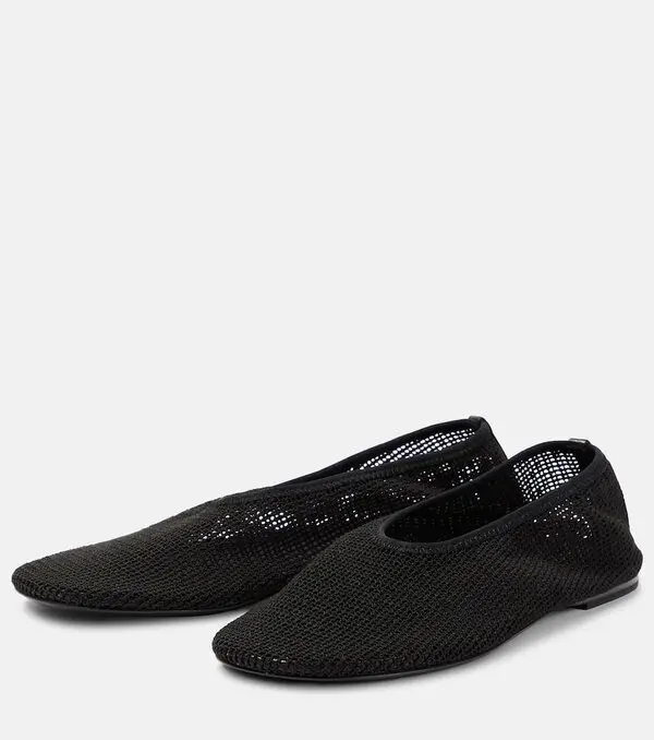 Khaite Maiden Fishnet Ballet Flats
