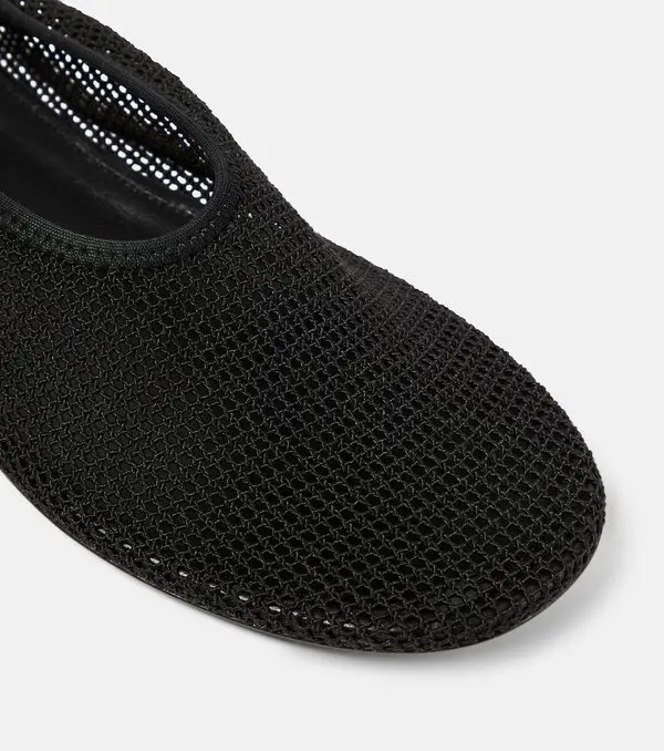 Khaite Maiden Fishnet Ballet Flats