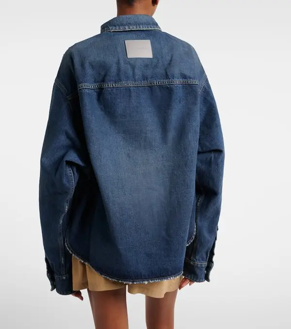 Balenciaga Denim Trucker Jacket - Blue