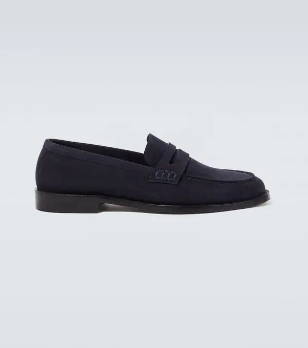 Manolo Blahnik Perry Suede Loafers - Blue