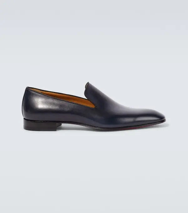 CHRISTIAN LOUBOUTIN Dandelion Leather Loafers - Blue