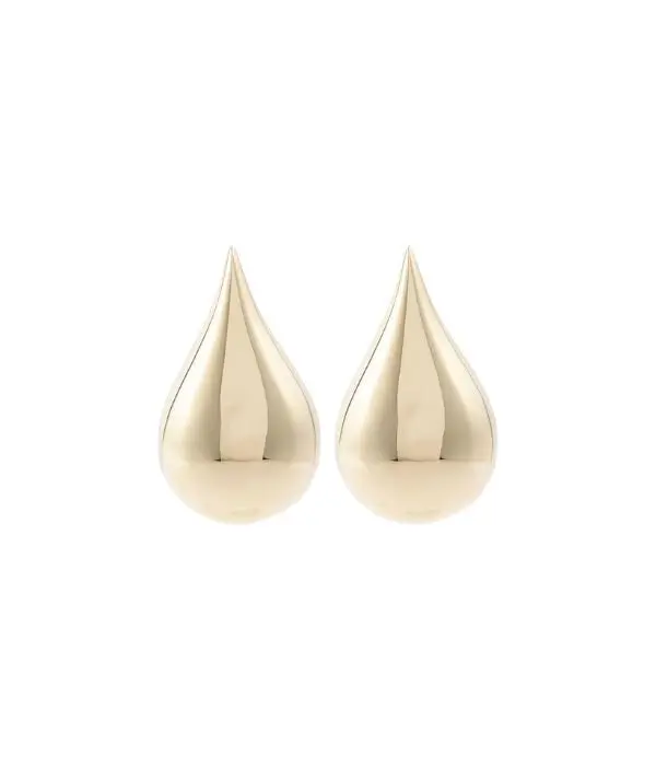 Mateo Water Droplet 14kt Yellow Earrings - Gold