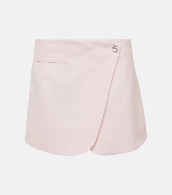 Coperni Virgin Wool Miniskirt - Pink