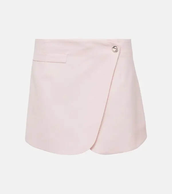 Coperni Virgin Wool Miniskirt - Pink